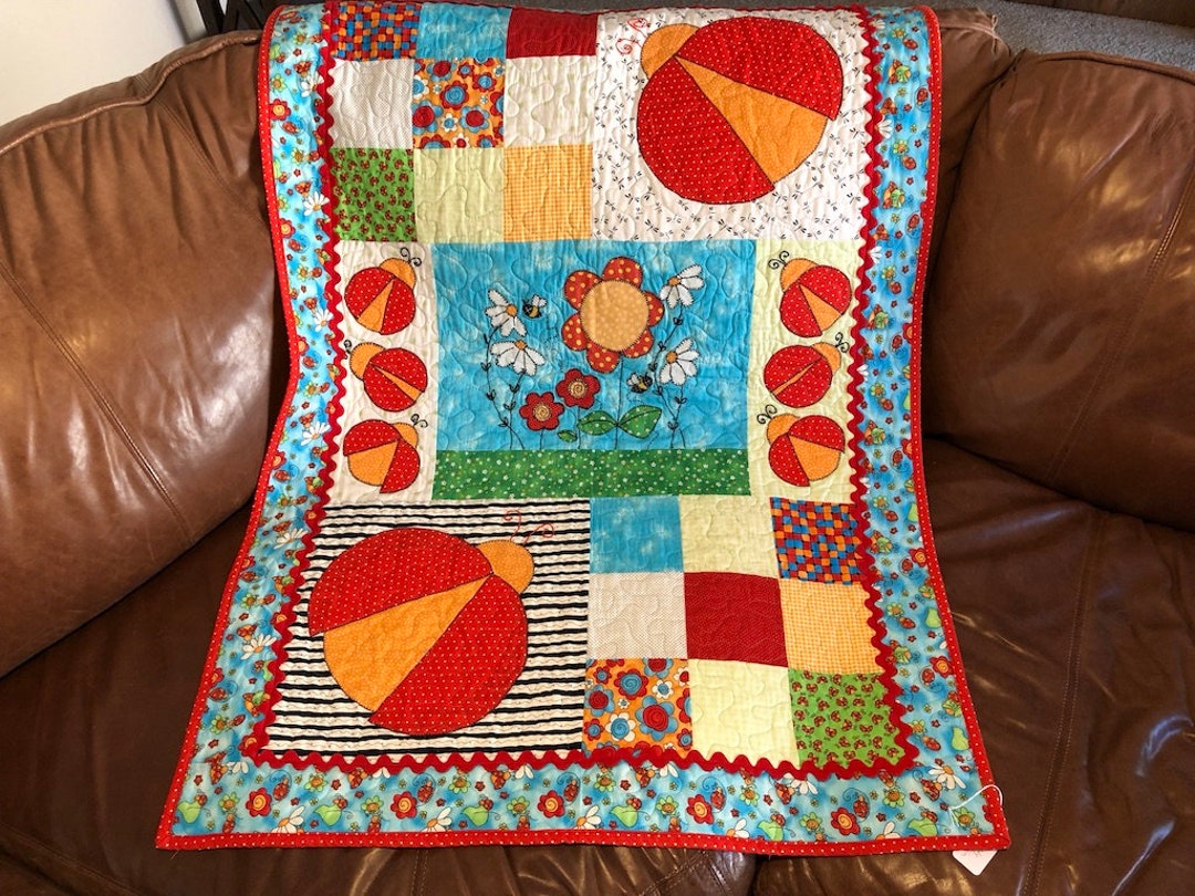 Baby Quilt Pattern | Lady Buggin | Cute Animal or Nature Themed Gift ...