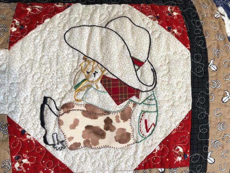 Baby Western Quilt Pattern Western Pals Cute Cowboy Themed - Etsy