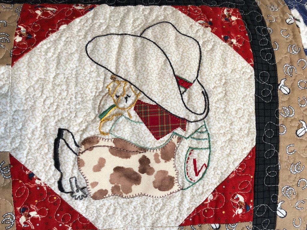 Baby Western Quilt Pattern Western Pals Cute Cowboy Themed - Etsy