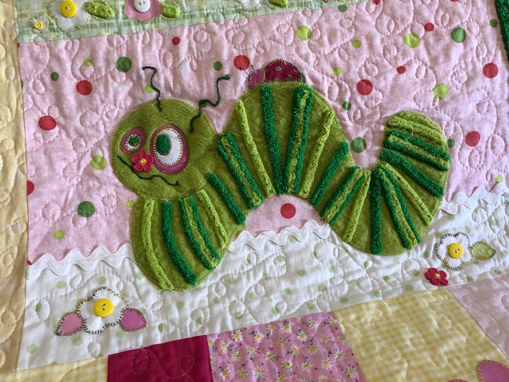 Baby Girl Quilt Pattern Going Buggy Cute Animal Themed - Etsy