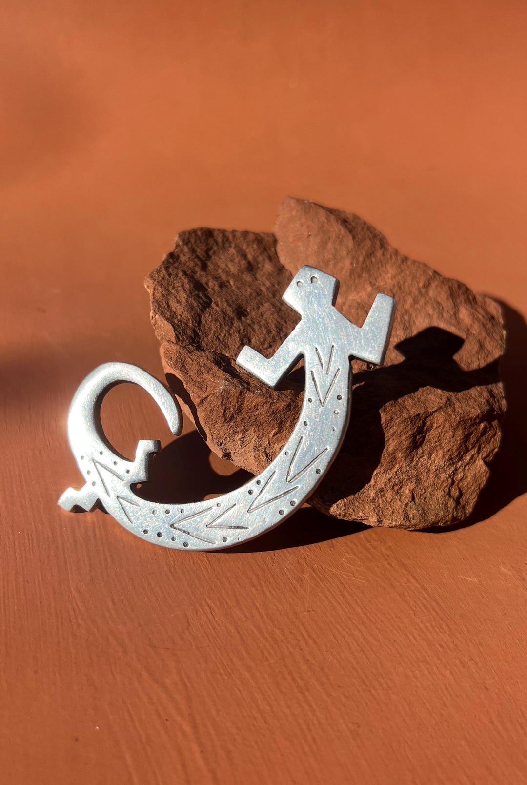 Large Silver Lizard Pin | Oversized Silver Southwestern Lizard Brooch ...