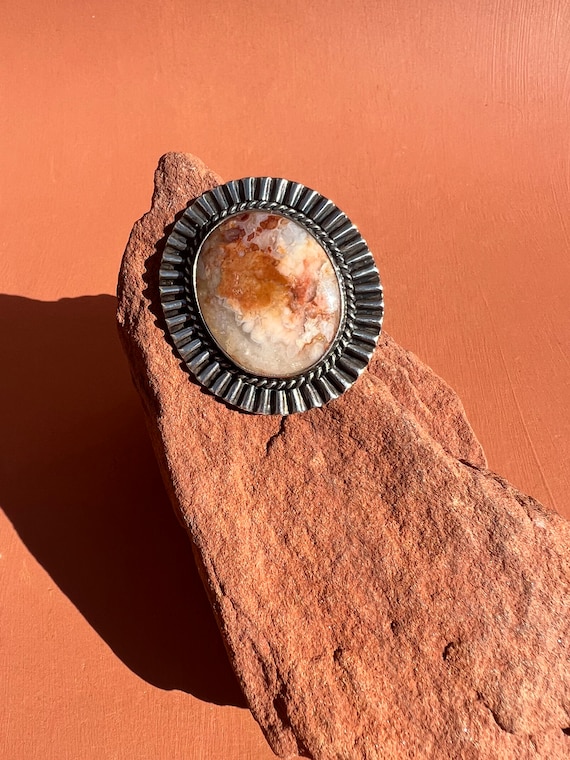 Native American Agate and Sterling Brooch | Southwest… - Gem