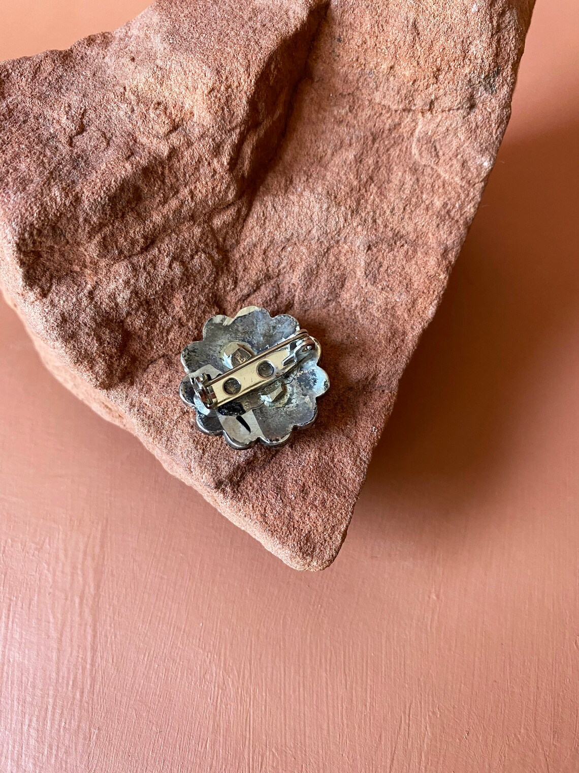 Zuni Sunface Stone Inlay Pin Native American Sun Chief - Etsy