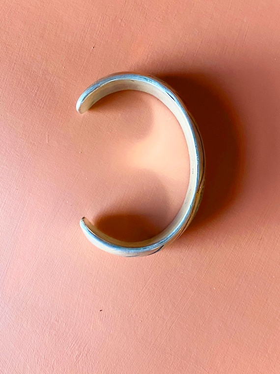 Navajo Turquoise Coral Mosaic Cuff by Joe Corbet | Na… - Gem