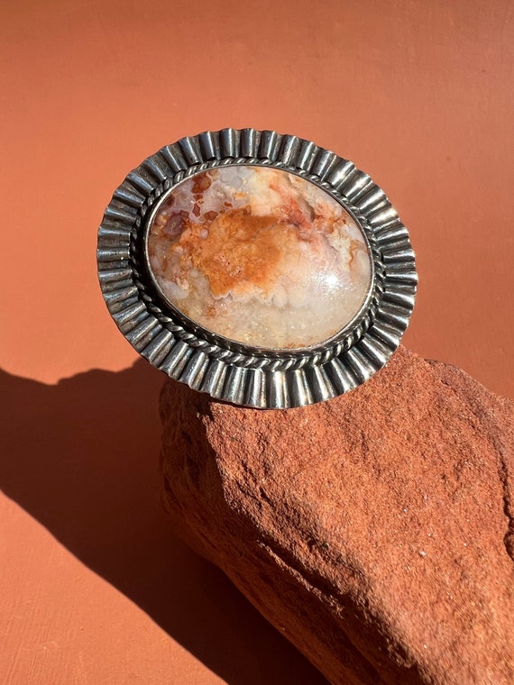 Native American Agate and Sterling Brooch | Southwest… - Gem