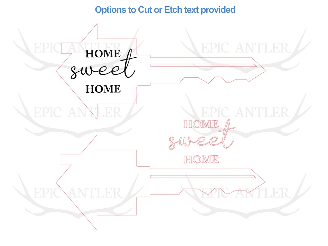 Key SVG EPS Home Sweet Home Real Estate Prop Digital - Etsy