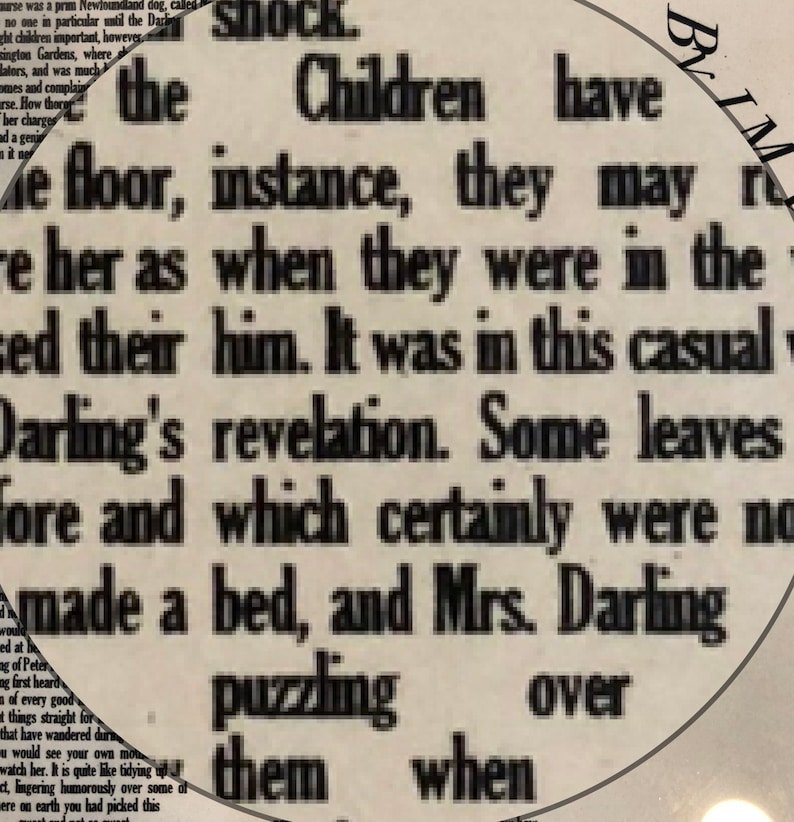 Peter Pan - Full Text Poster - Etsy