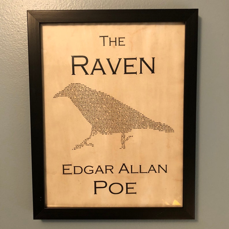 The Raven - Full Text Poster - Etsy
