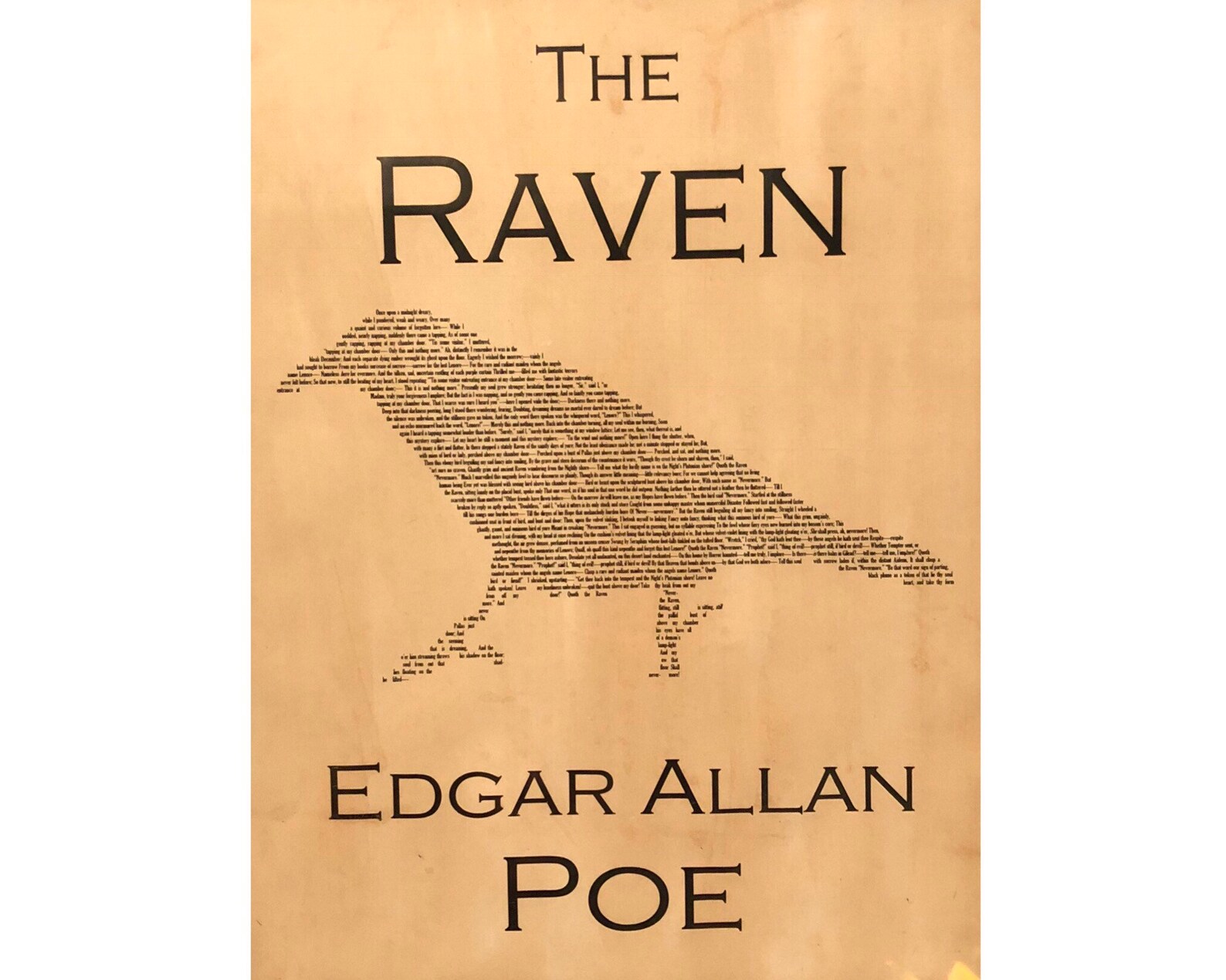 The Raven - Full Text Poster - Etsy