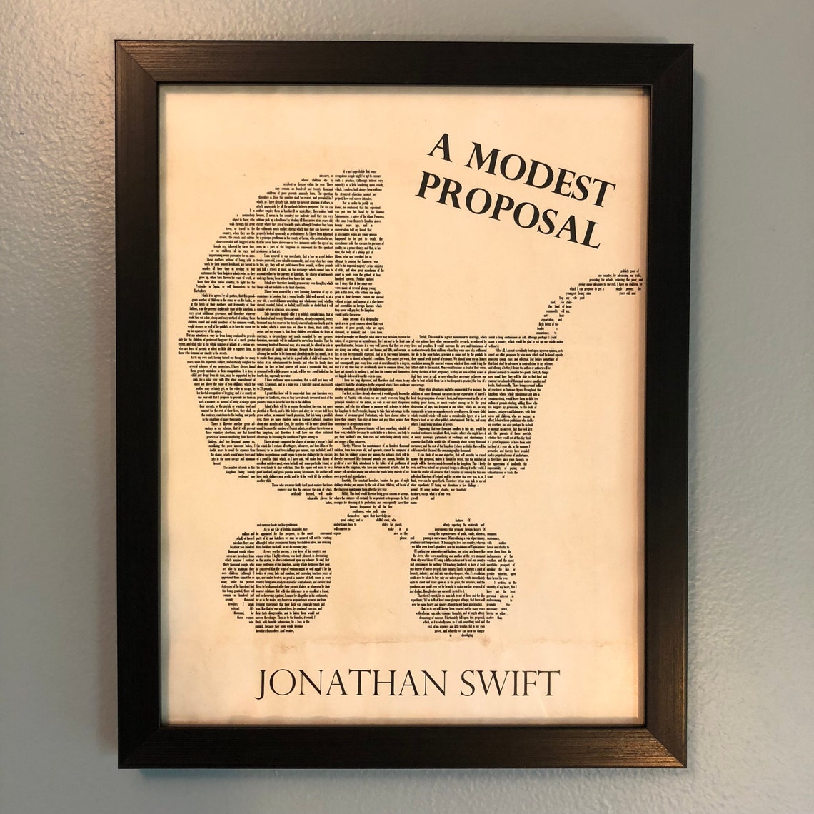 A Modest Proposal - Full Text Poster - Etsy
