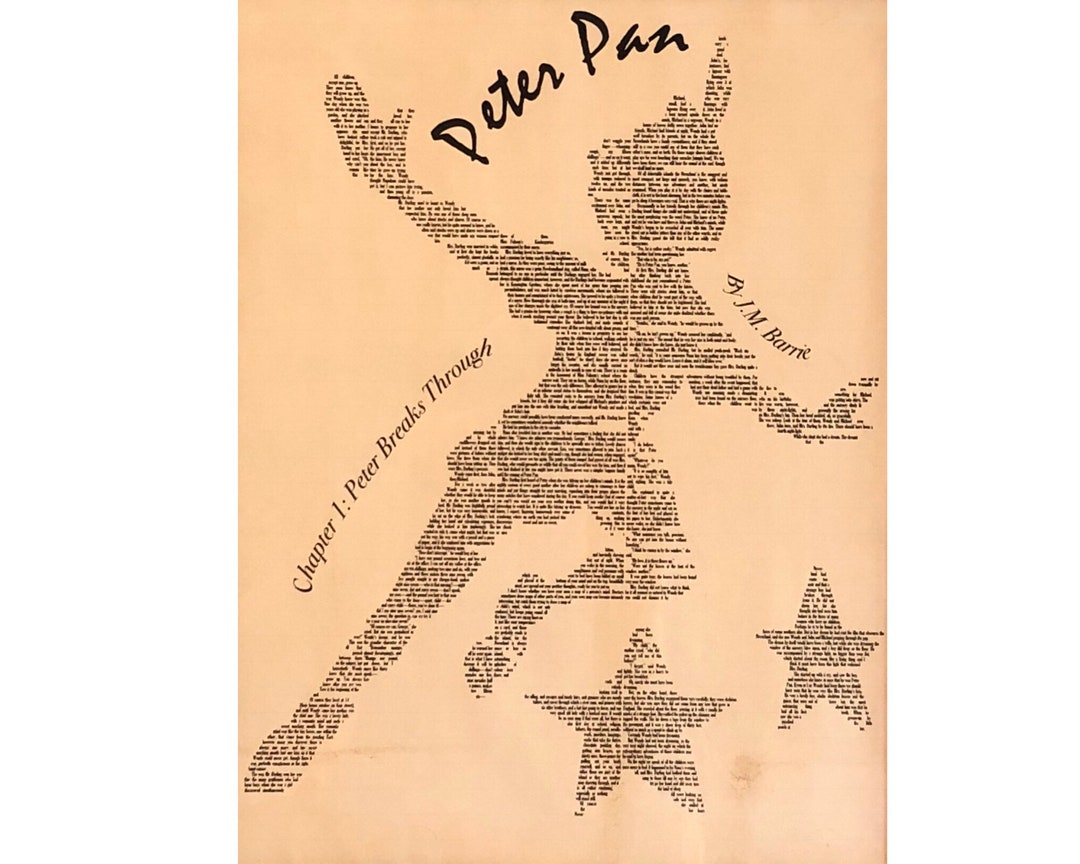 Peter Pan - Full Text Poster - Etsy