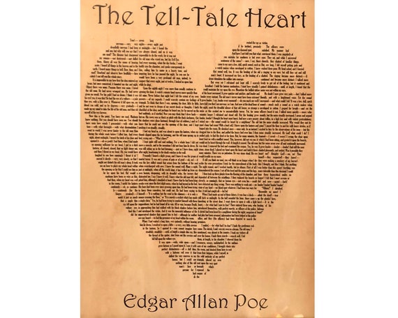 The Tell Tale Heart Full Text Poster | Etsy