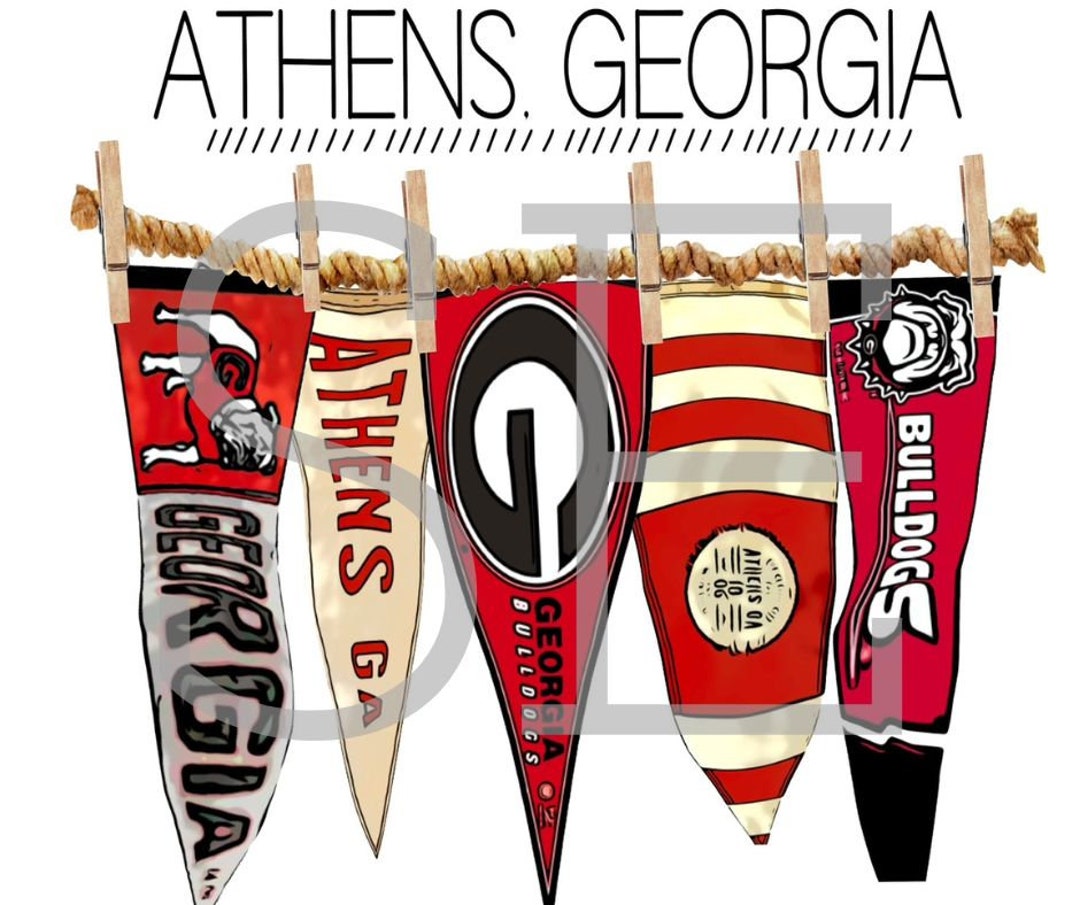 Athens, GA Pennant Flag Sublimation - Etsy