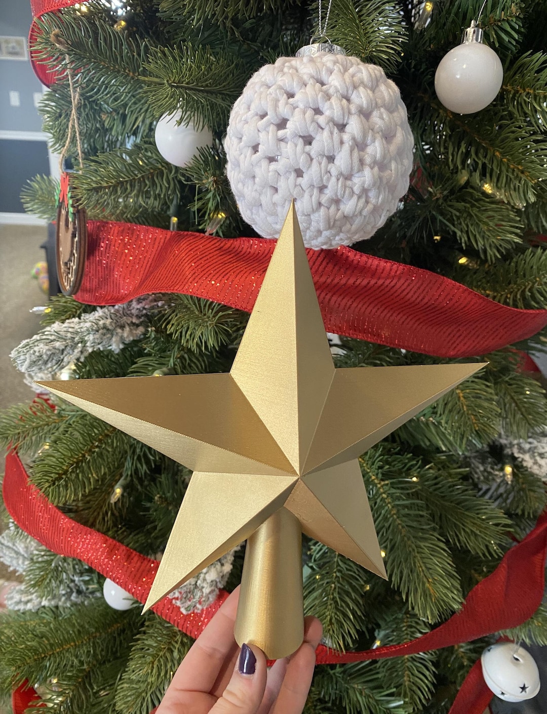 Star Tree Topper, 3d Printed - Etsy