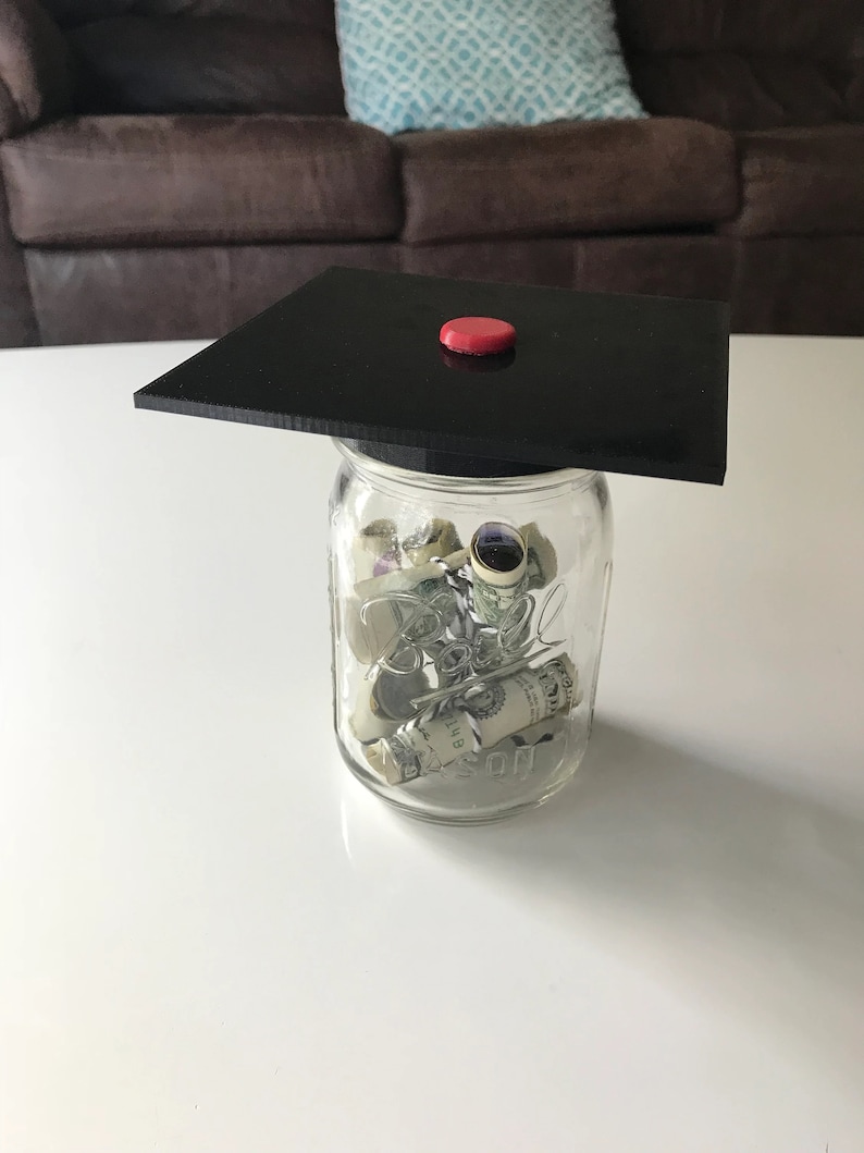 Graduation Cap for Mason Jar, 3D Printed With Plastic, College ...