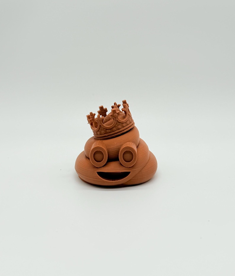 Poop Emoji With Crown Gag Gift, 3D Printed With Plastic - Etsy