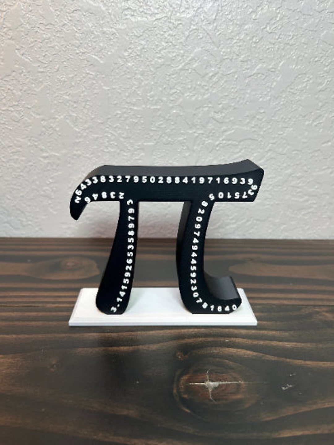 Pi Symbol Desk Set to 70 Digits, 3D Printed With Plastic - Etsy