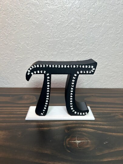 Pi Symbol Desk Set to 70 Digits, 3D Printed With Plastic - Etsy