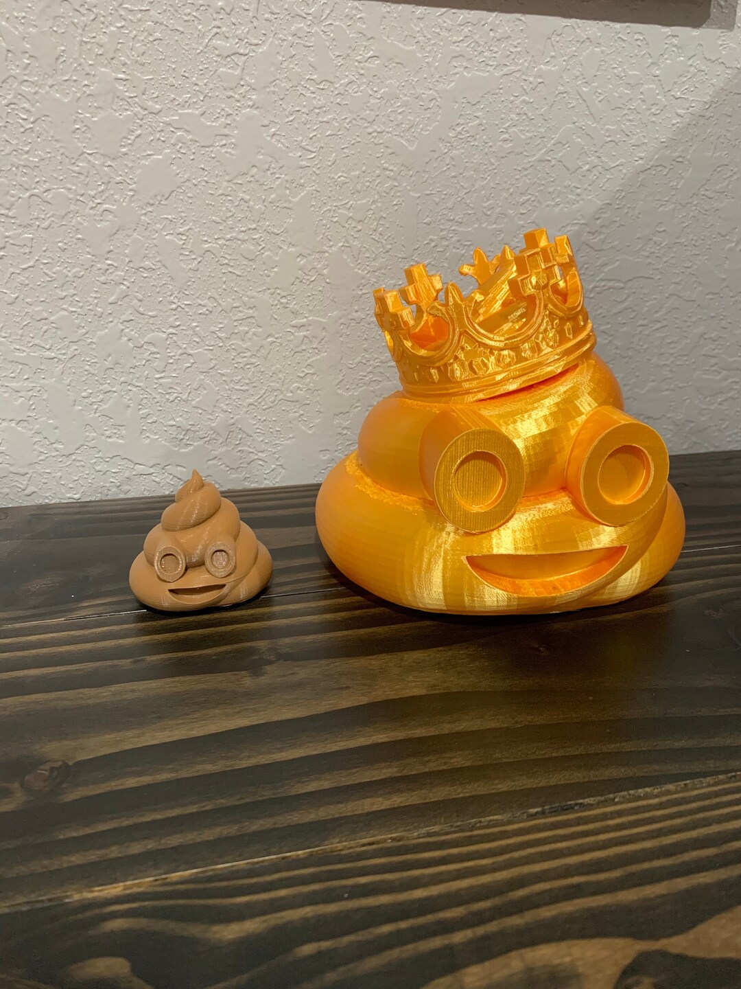 MEGA Size King Poop Emoji Gag Gift, 3D Printed With Plastic - Etsy