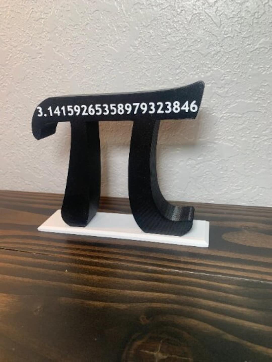 Large Pi Symbol Desk Set With Pi to 20 Digits, 3D Printed With Plastic ...