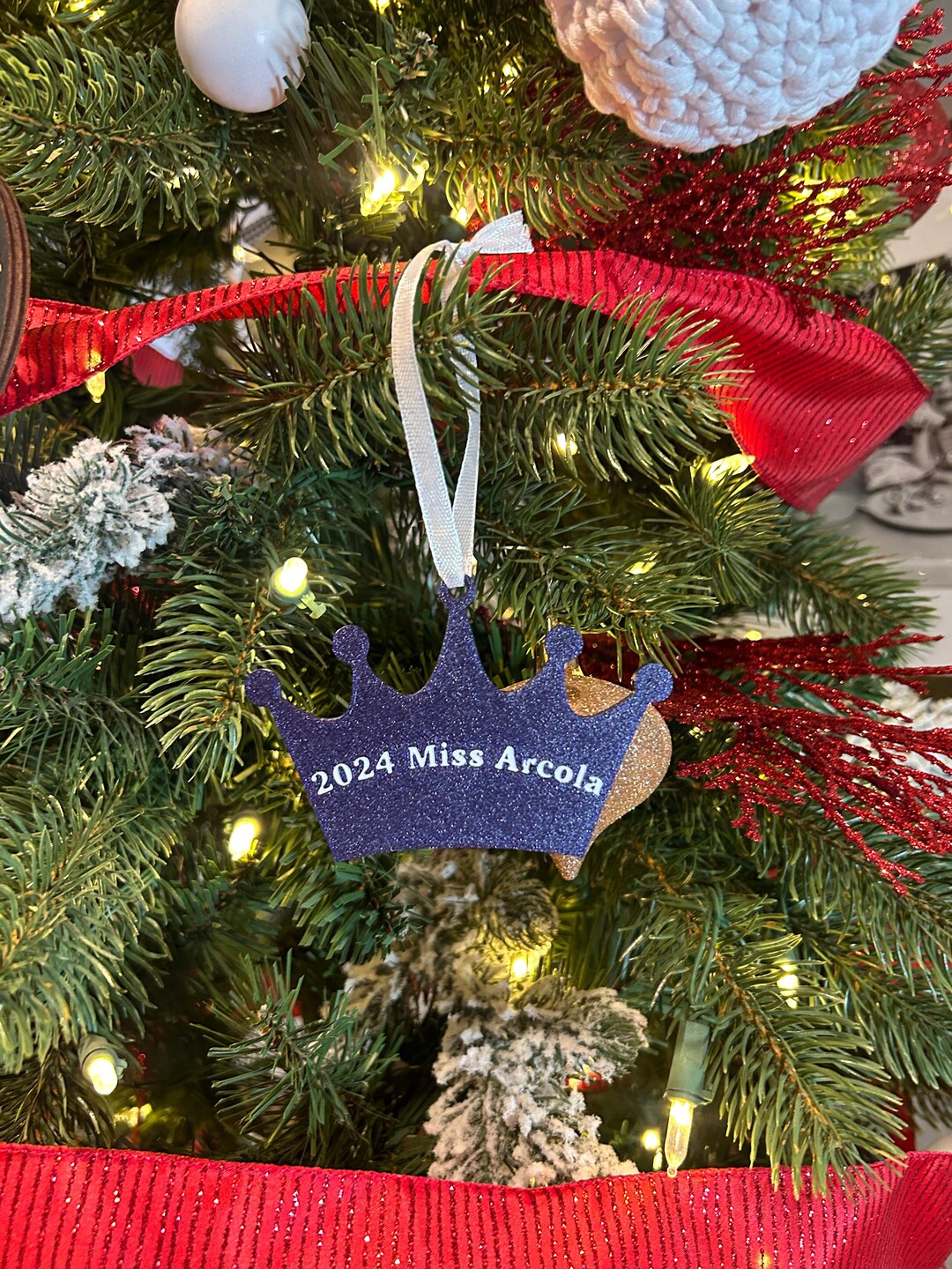 Beauty Pageant Tiara Christmas Ornament , 3D Printed With Plastic - Etsy