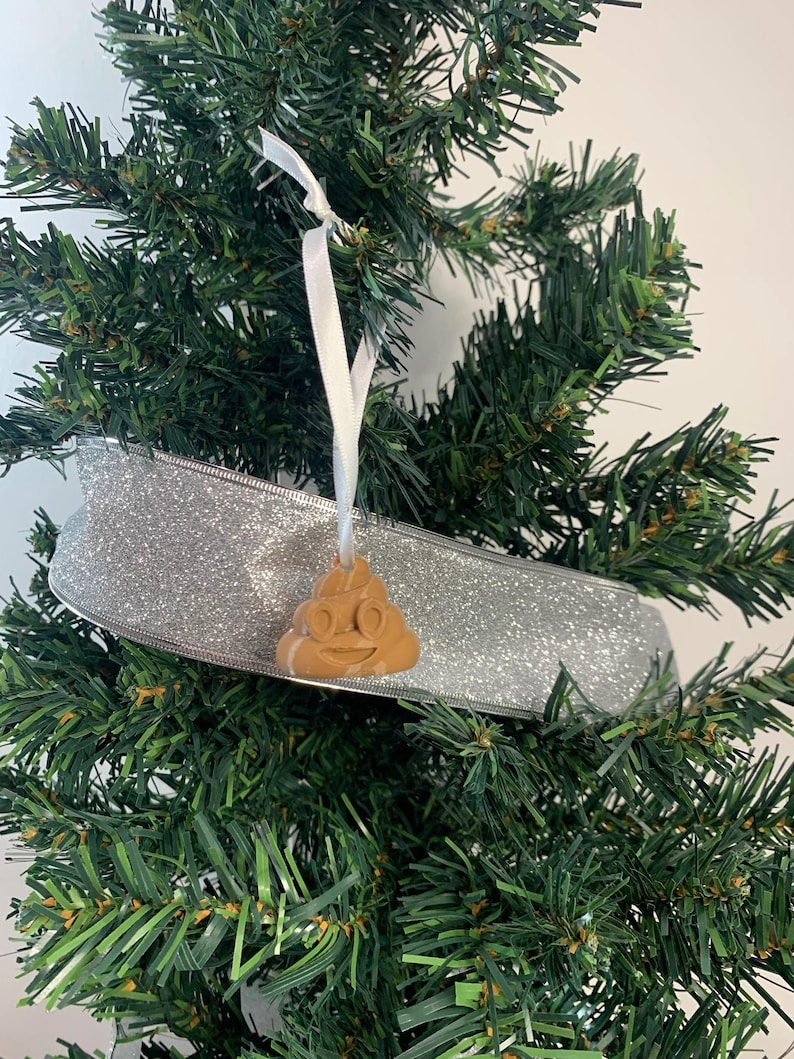 Poop Emoji Christmas Ornament, 3D Printed With Plastic - Etsy