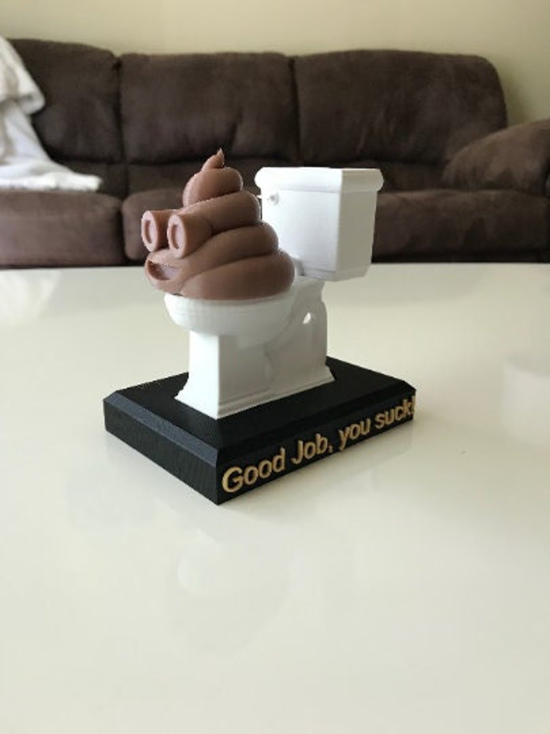 Last Place Poop Trophy, 3D Printed With Plastic - Etsy