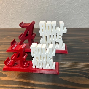 Alabama Desk Set, 3D Printed With Plastic - Etsy