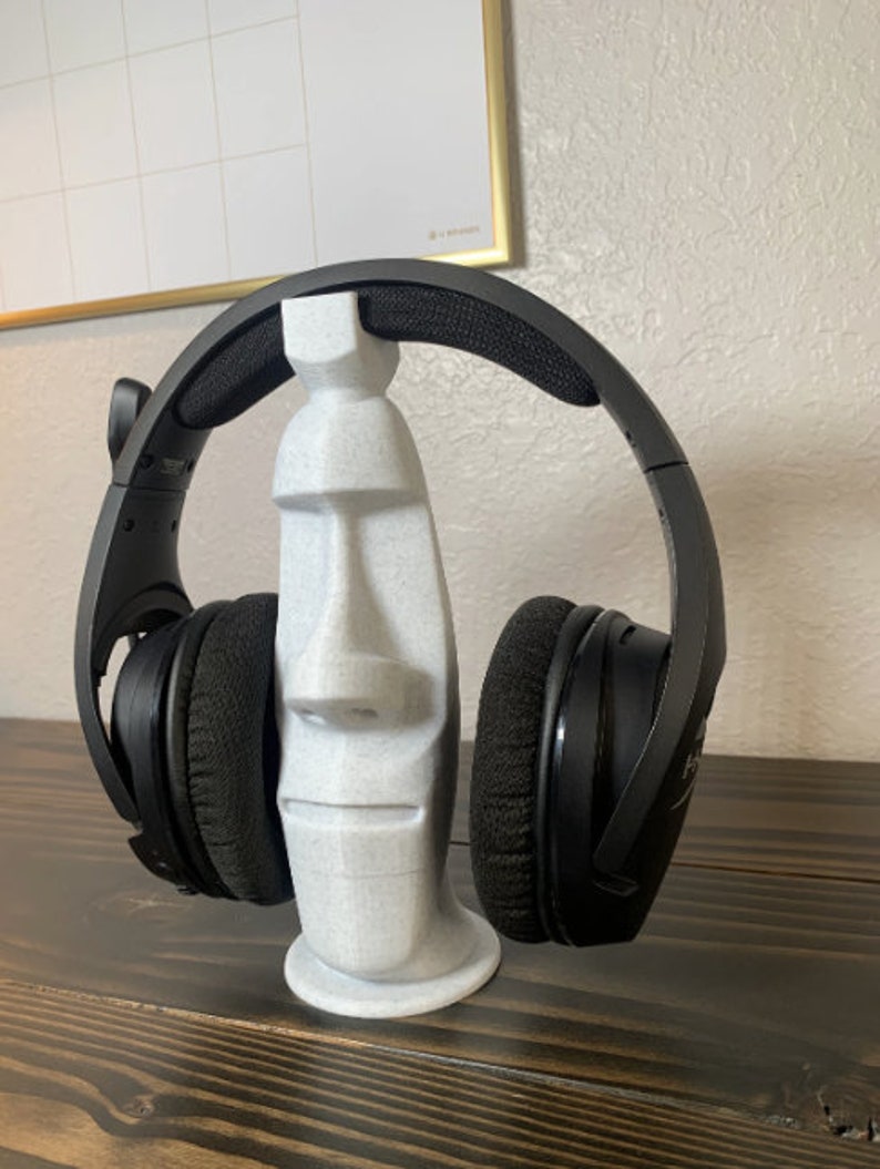 Moai Statue Headphone Holder, Gaming Headset Stand, Headphone Holder ...