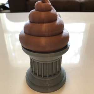 Poop Emoji Trophy, 3D Printed With Plastic - Etsy