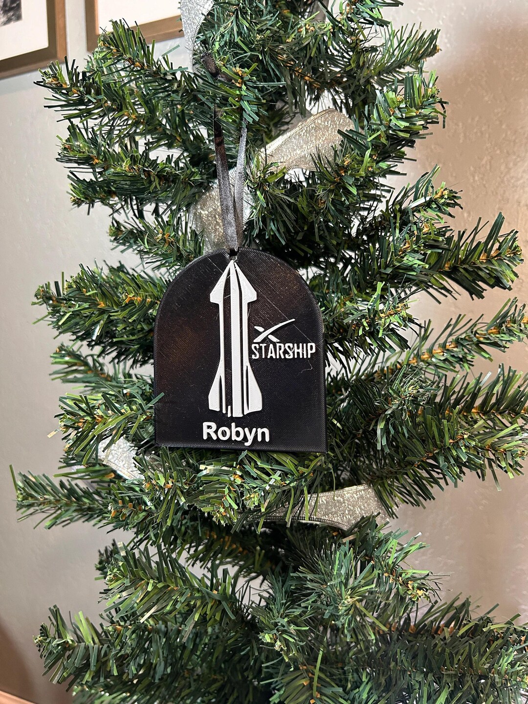 Custom Spacex Starship Christmas Ornament, 3D Printed With Plastic - Etsy