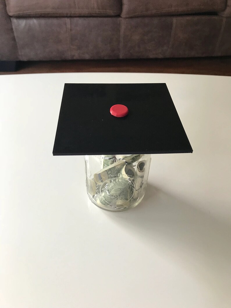 Graduation Cap for Mason Jar, 3D Printed With Plastic, College ...