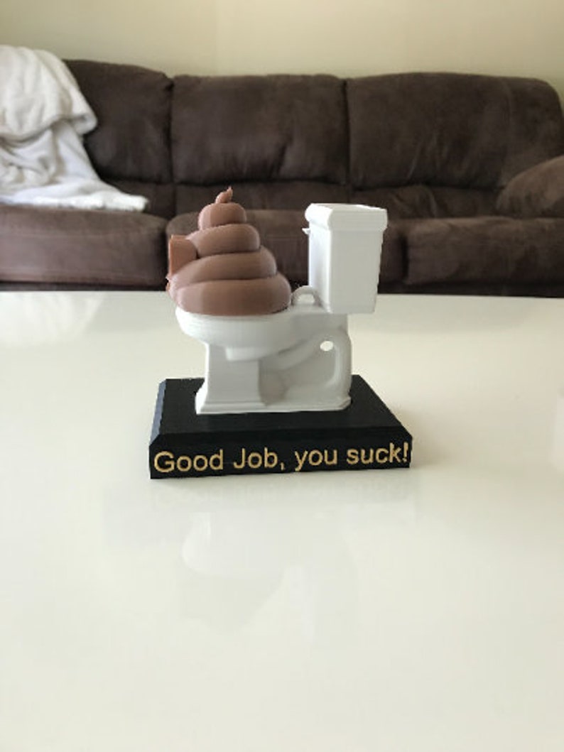 Last Place Poop Trophy, 3D Printed With Plastic - Etsy
