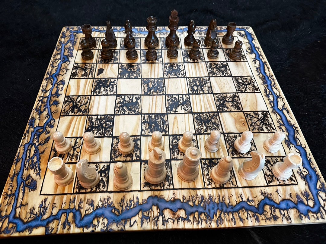 Lightning Fractal Chess Set - Etsy