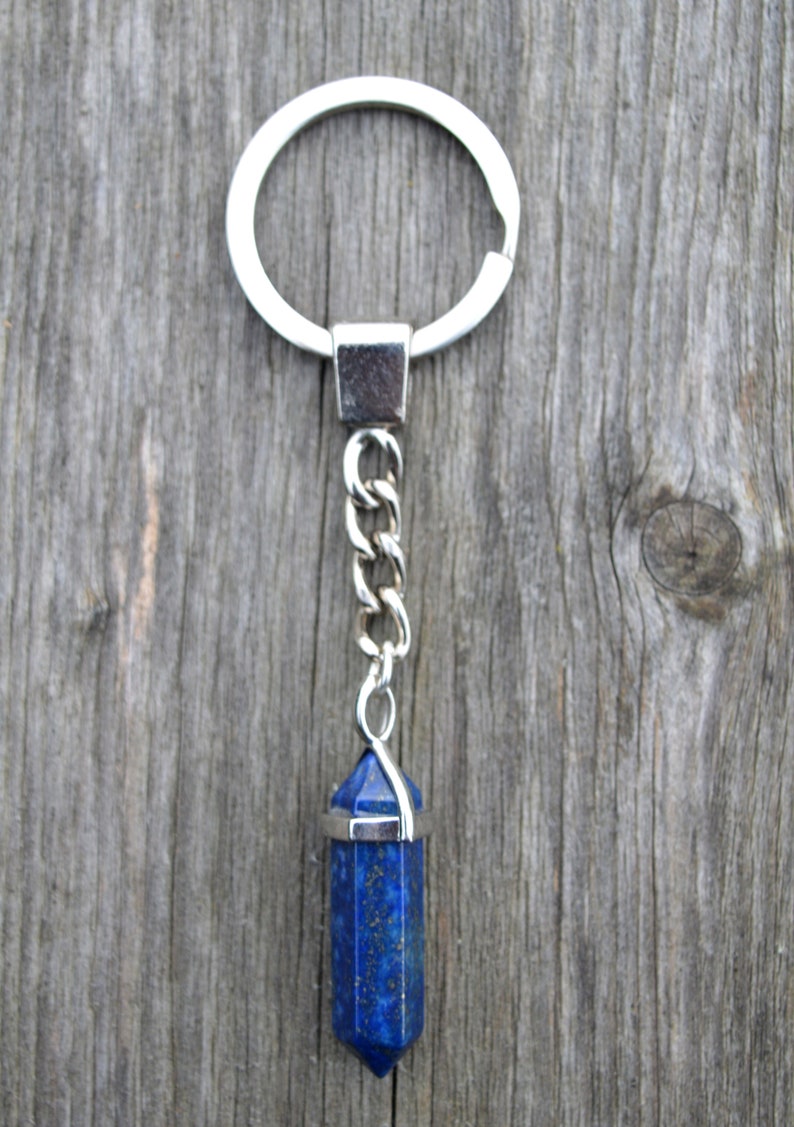Lapis Lazuli Crystal Pendant Keychain. Caring Spoonie Gift & - Etsy