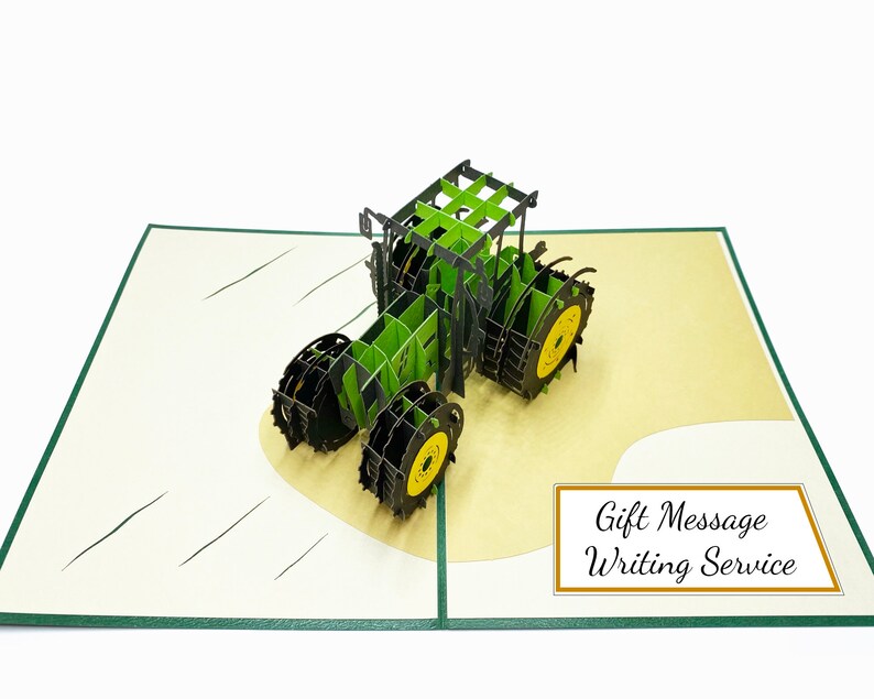 3D Tractor Pop up Card Fathers Day Retirement Birthday - Etsy