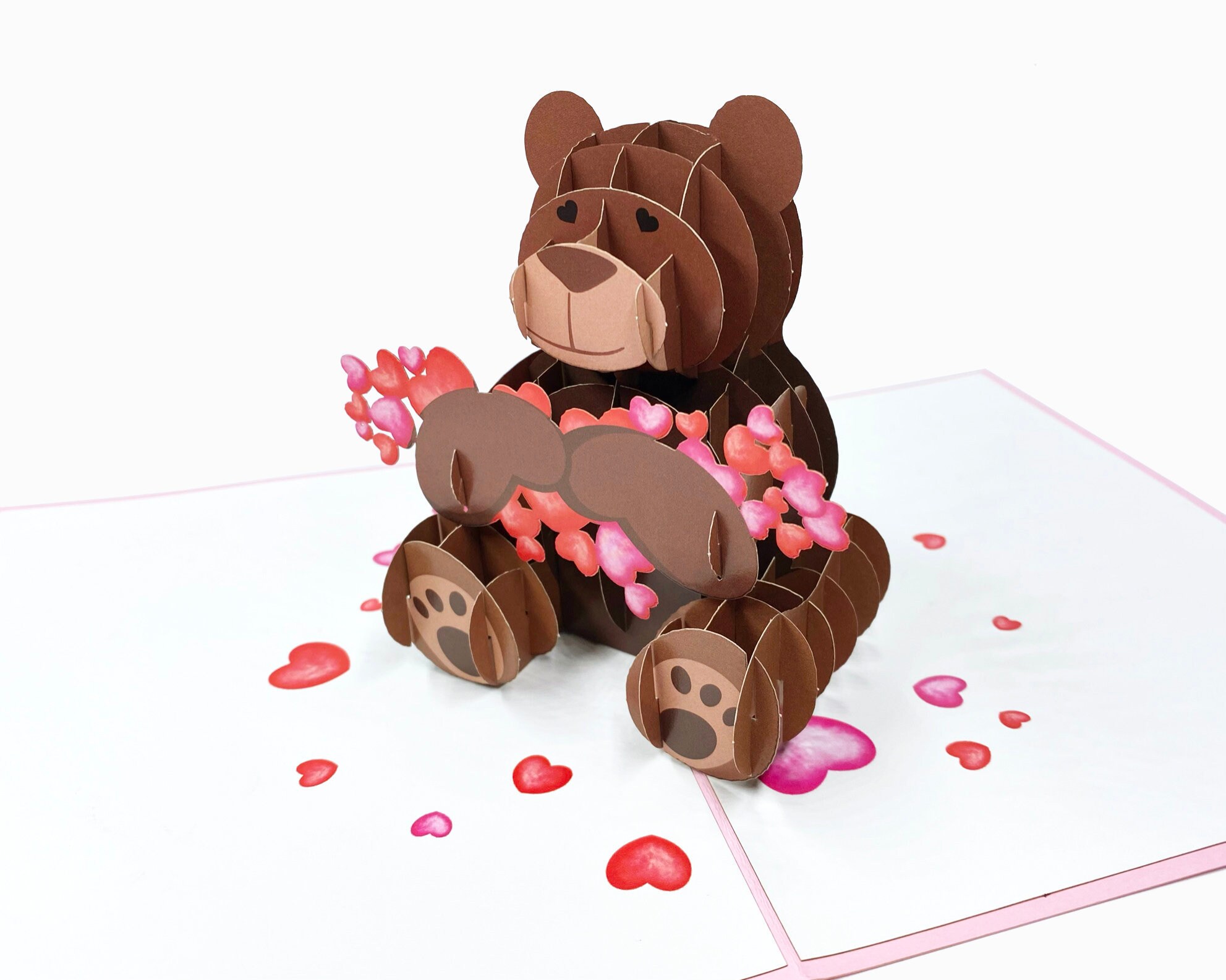 3D Teddy Bear Pop up Birthday Card Handmade Birthday - Etsy Canada