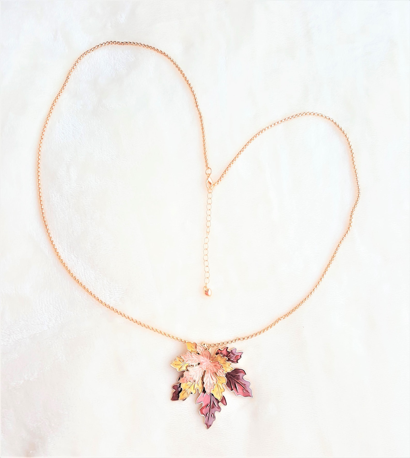 Maple Leaf Pendant Necklace,maple Leaf Jewelry, Gold Chain Necklace ...