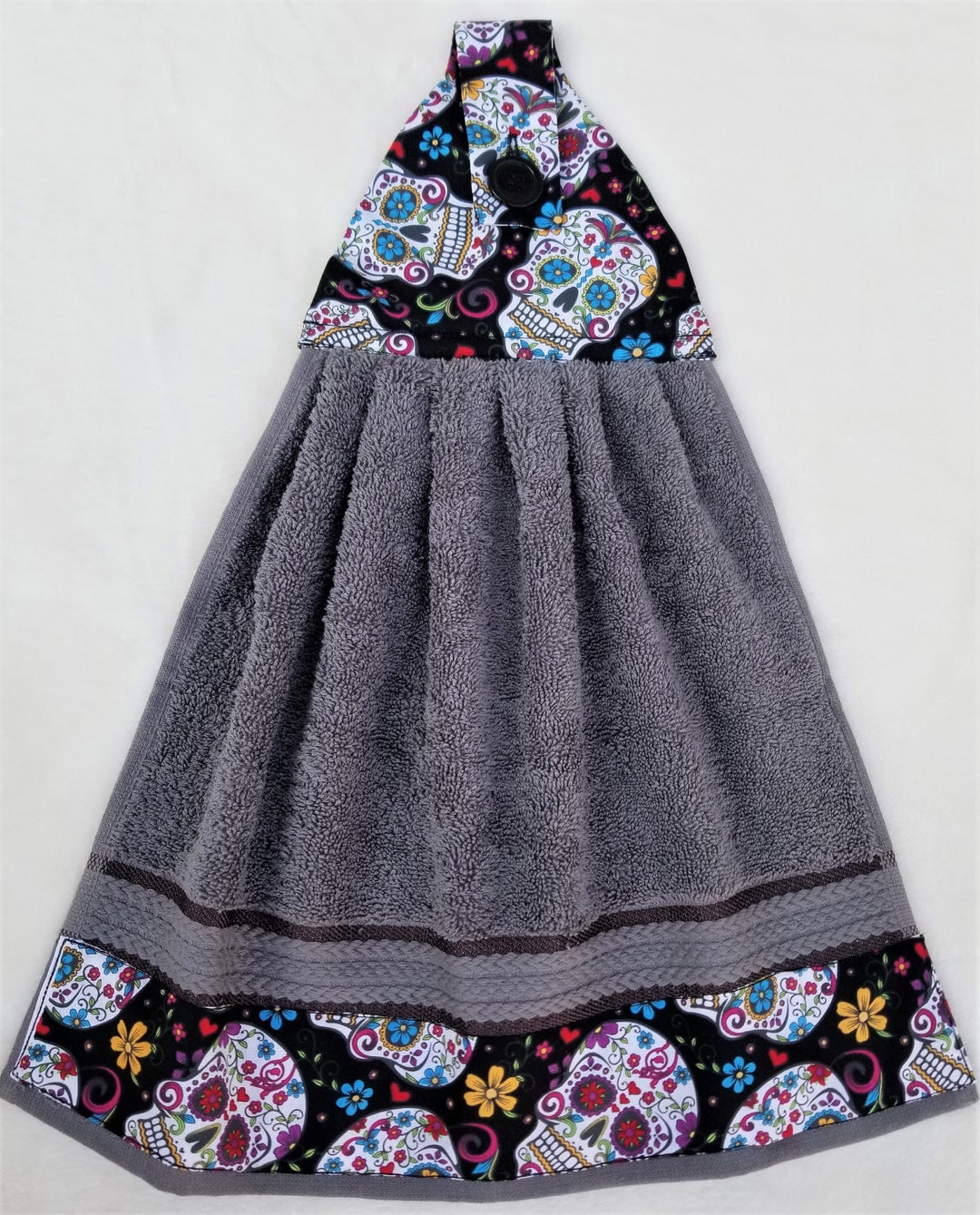 Dia De Los Muertos Towel, Sugar Skull, Day of the Dead Hanging Towel ...