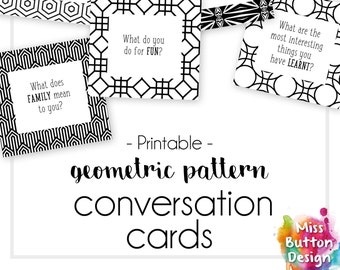 Conversation Starter Ice Breaker Cards - Etsy