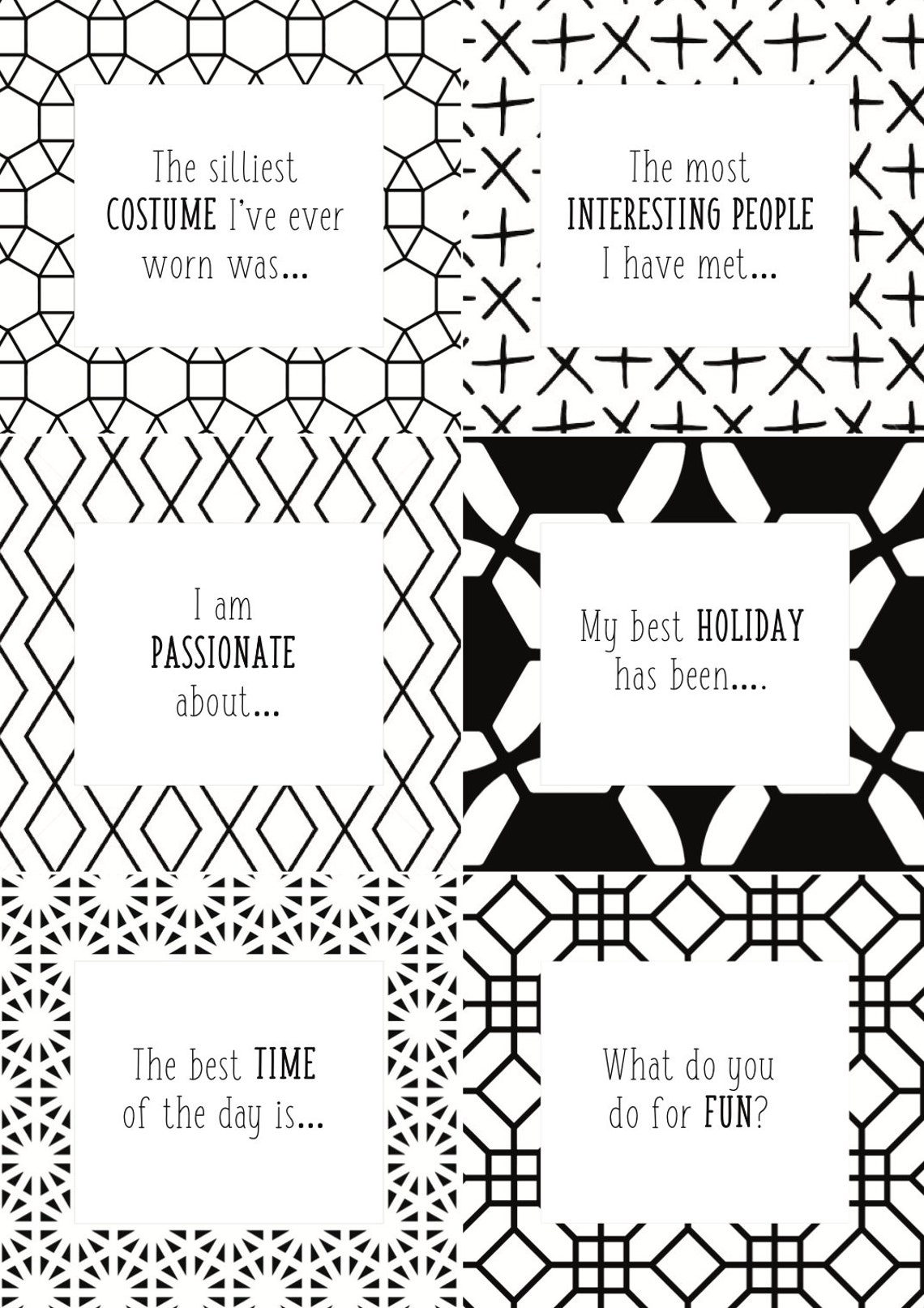 Conversation Starter Ice Breaker Cards - Etsy
