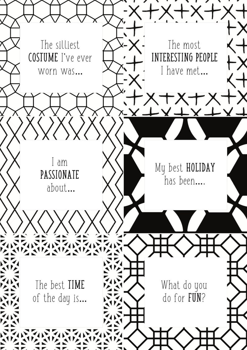 Conversation Starter Ice Breaker Cards - Etsy
