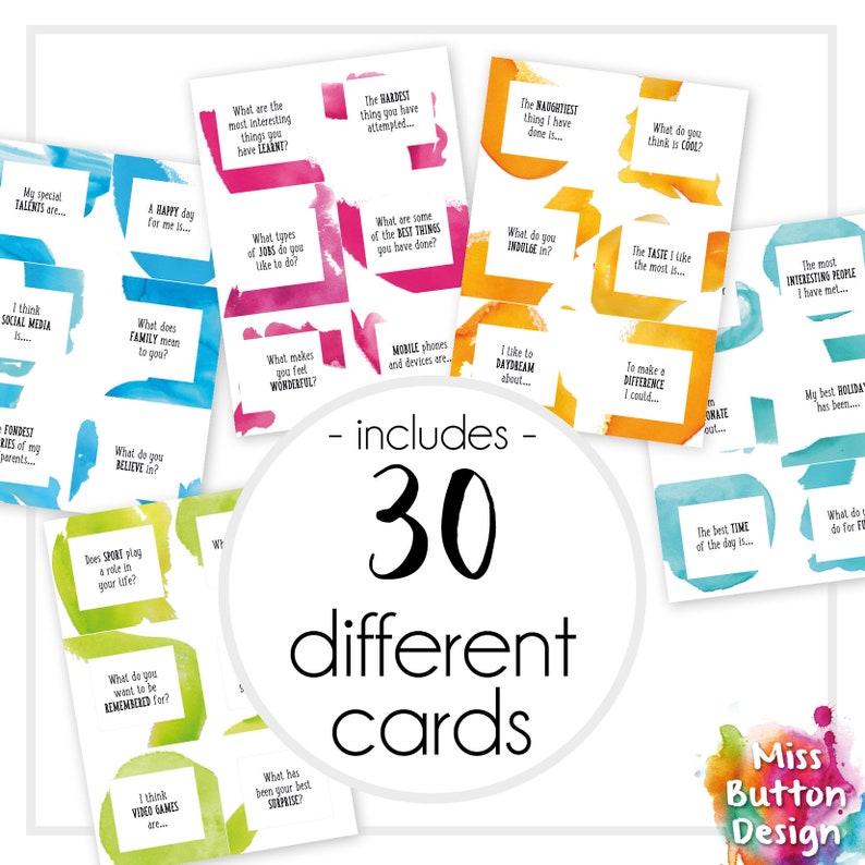 Conversation Starter Ice Breaker Cards - Etsy