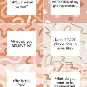 Conversation Starter Ice Breaker Cards Abstract Neutral - Etsy