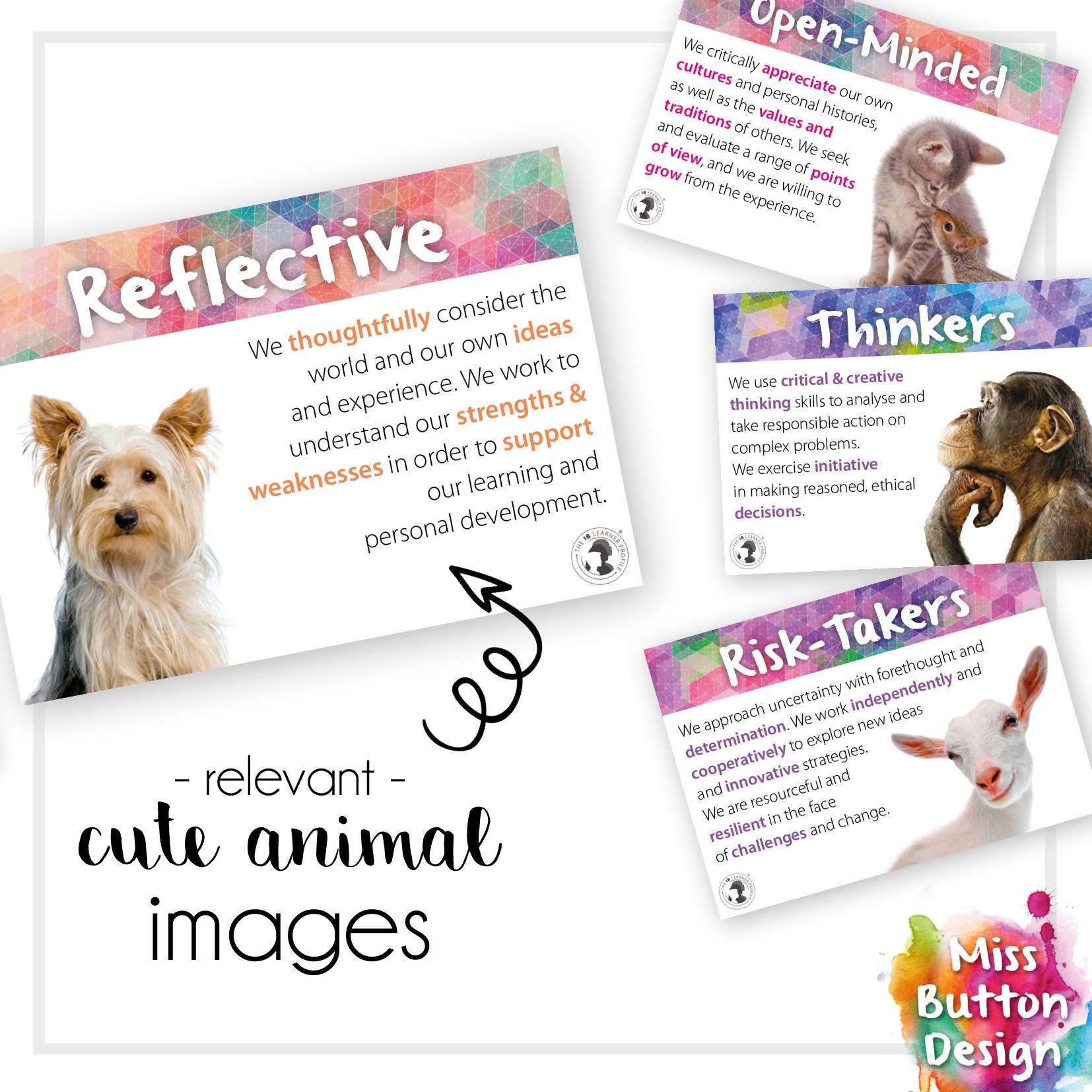 Printable IB MYP Learner Profile Posters Landscape - Etsy Israel