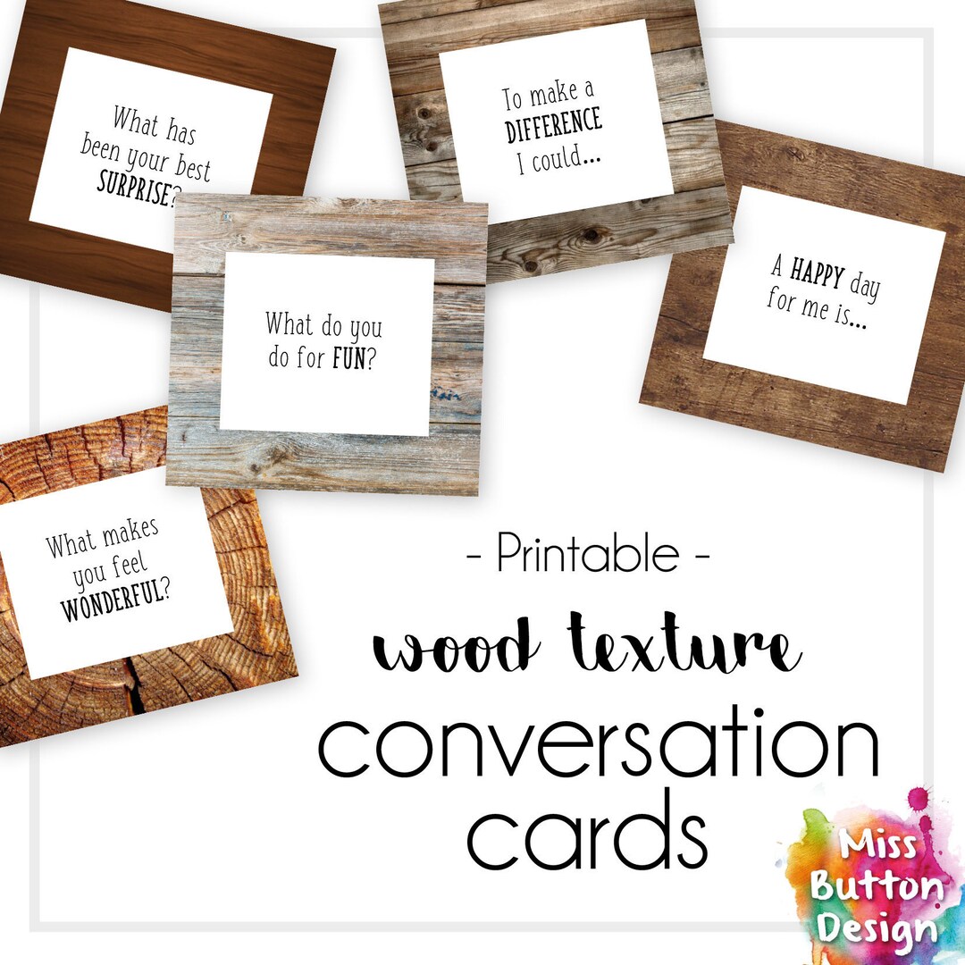 Conversation Starter Ice Breaker Cards - Etsy