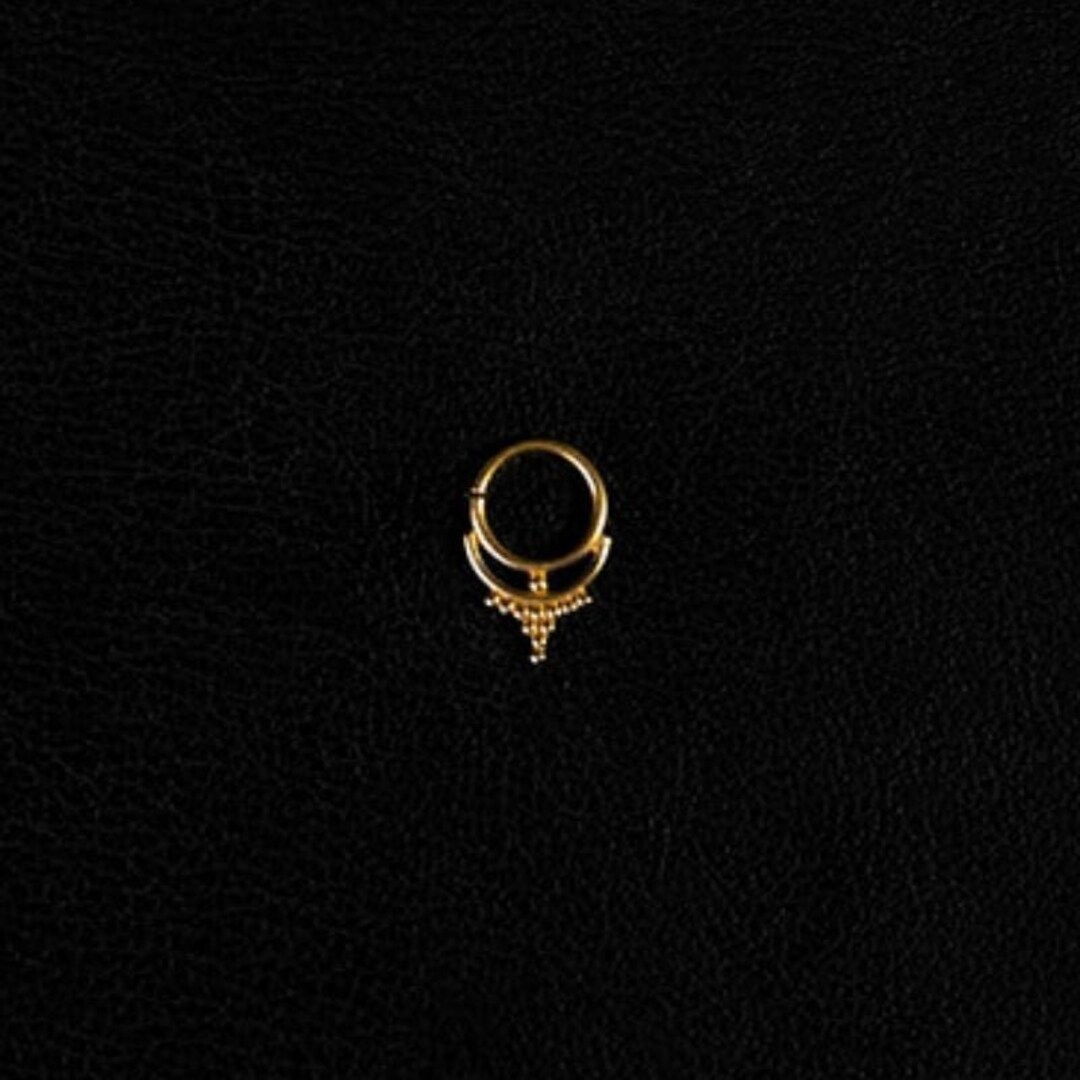 Crown Septum Piercing Gold - Etsy