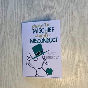 Mischief & Misconduct St. Patricks Day / “fun Fowl” Card Collection - Etsy