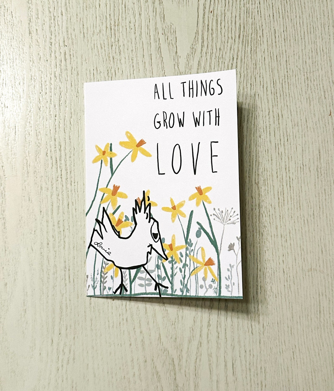All Things Grow With Love / “fun Fowl” Card Collection/ Greeting Card ...