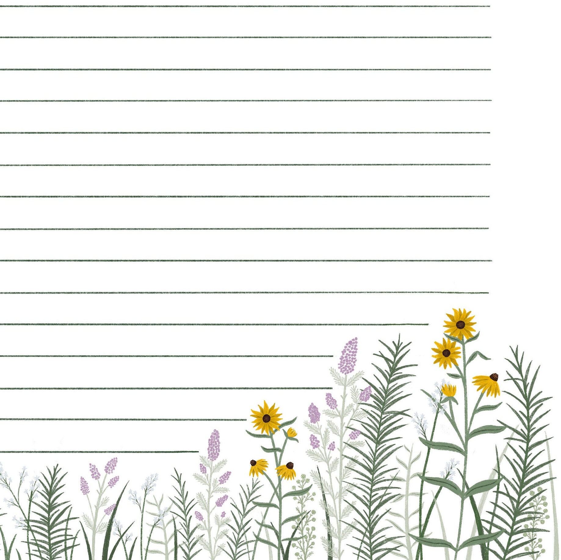 Printable Garden Notes Page: Customizable, Hand-lettered & Illustrated ...